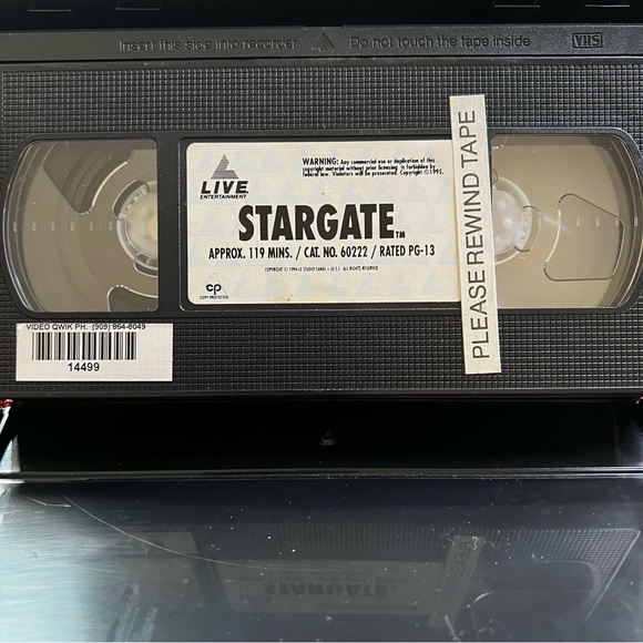 Other | Stargate Vhs Movie 1995 Scifi Kurt Russell James Spader | Poshmark